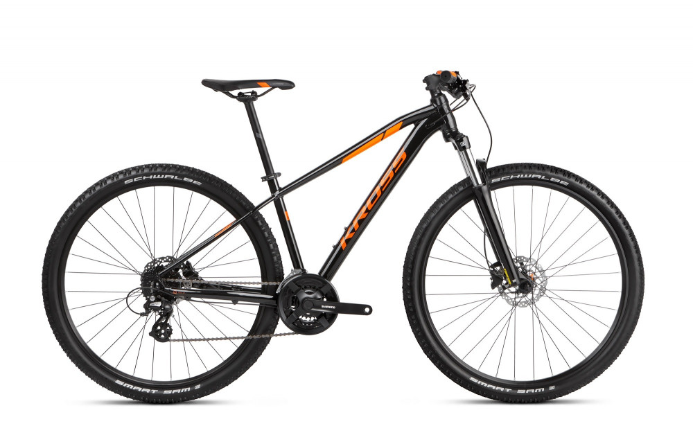 Kolo Kross LEVEL 1.0 SR 2021 BLACK / ORANGE GLOSSY - CykloNěmčík.cz
