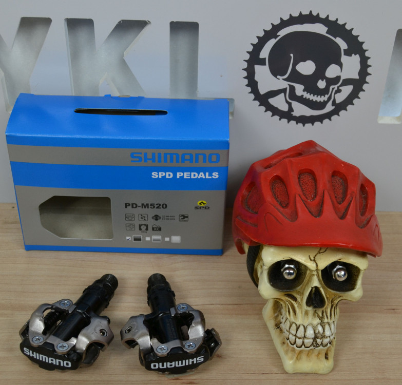 Pedály SHIMANO PD-M520 černé - CykloNěmčík.cz