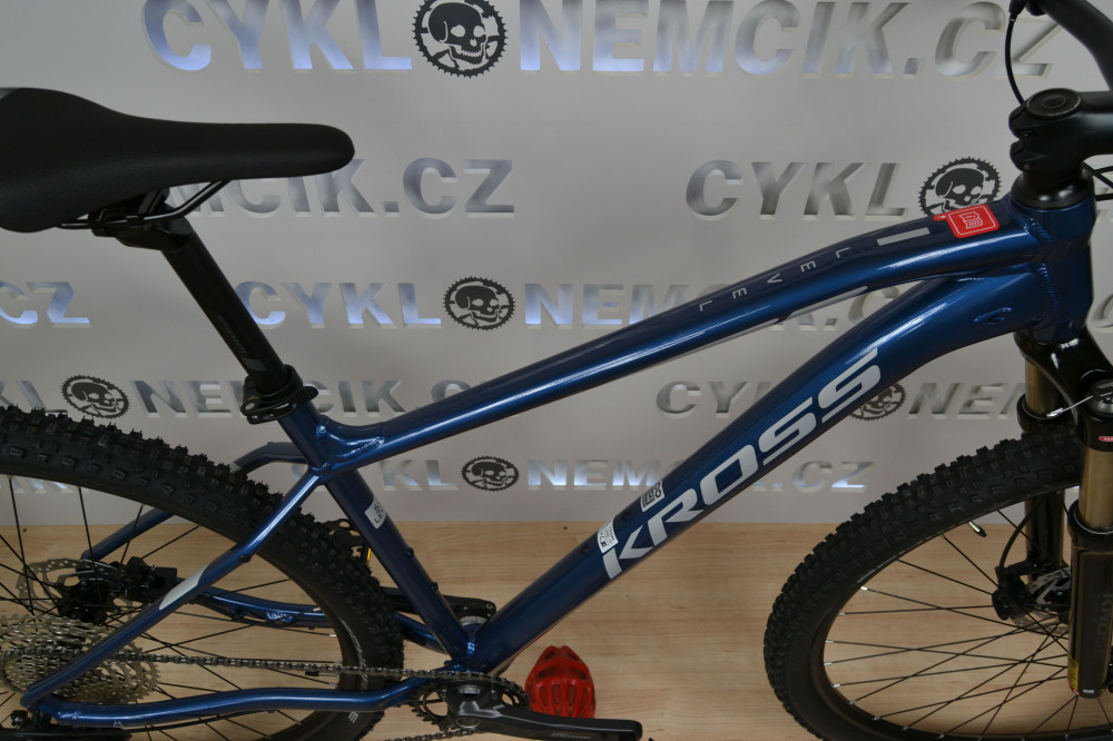 Kolo Kross LEVEL 5.0 SR BLUE / SILVER GLOSSY 2022 - CykloNěmčík.cz