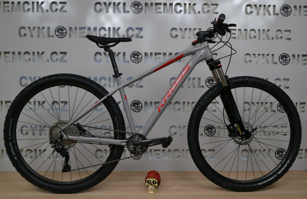 Kolo Kross LEVEL 4.0 SR GREY / RED GLOSSY - CykloNěmčík.cz