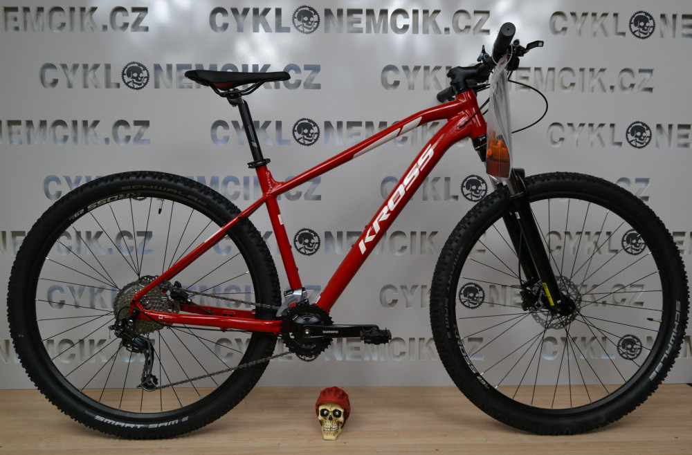 Kolo Kross LEVEL 3.0 SR ČERVENÁ / BÍLÁ LESK - CykloNěmčík.cz