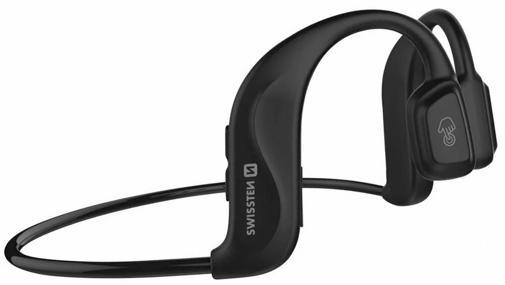 Bluetooth sluchátka SWISSTEN Bone Conduction černé - CykloNěmčík.cz