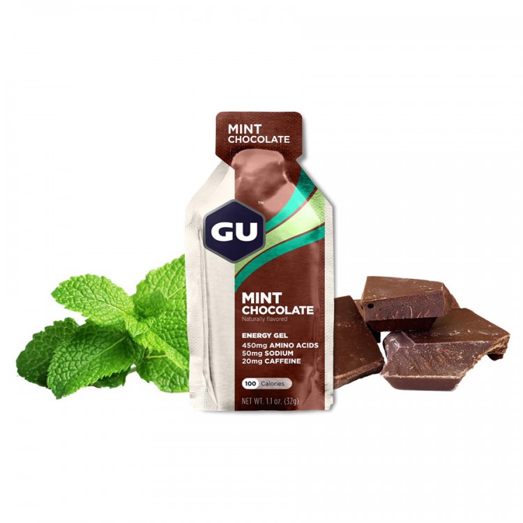 GU Energy 32 g Gel-mint chocolate 1 SÁČEK EXP 03/21 - CykloNěmčík.cz